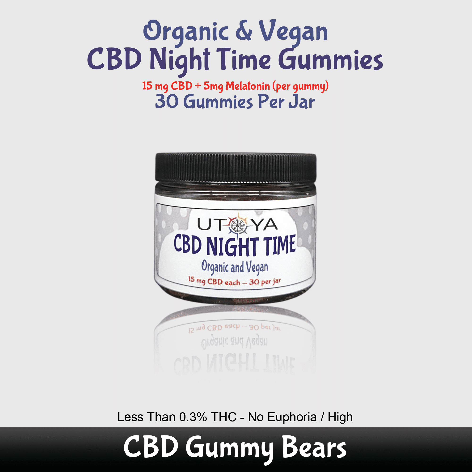 CBD Gummies Nite Time - Calming, with melatonin