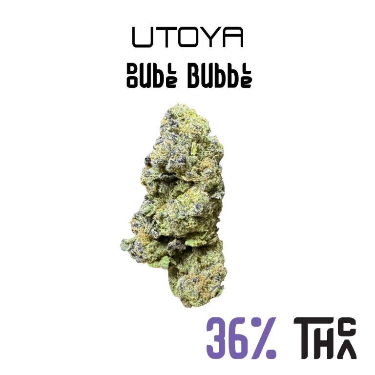 Double Bubble THCA Flower 36% | Utoya's Premium Indoor Indica